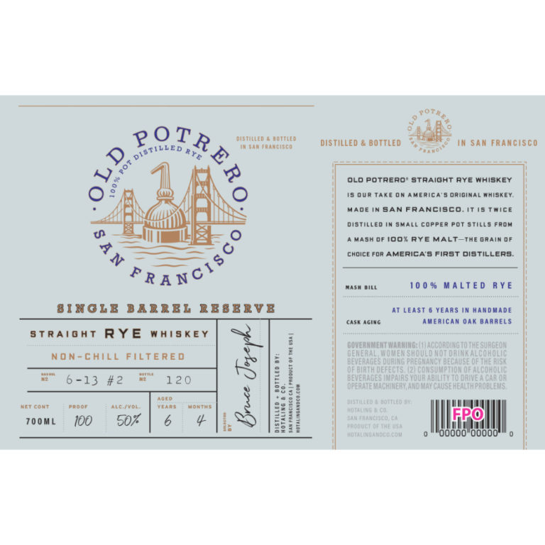 Buy Old Potrero Single Barrel Reserve Straight Rye Whiskey Online ...