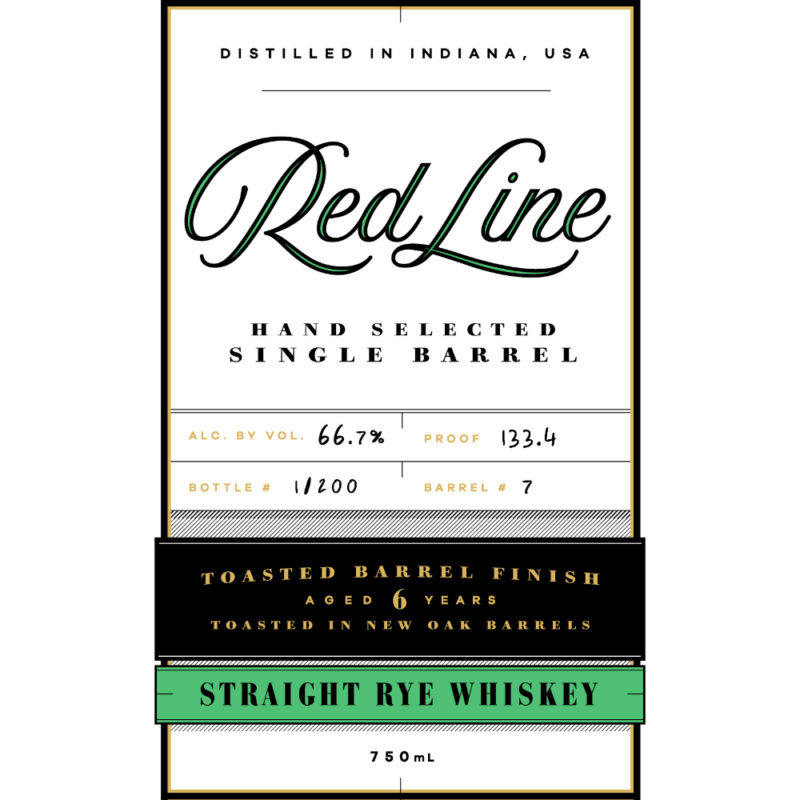 Buy Red Line 6 Year Single Barrel Straight Rye Toasted Barrel Finish ...