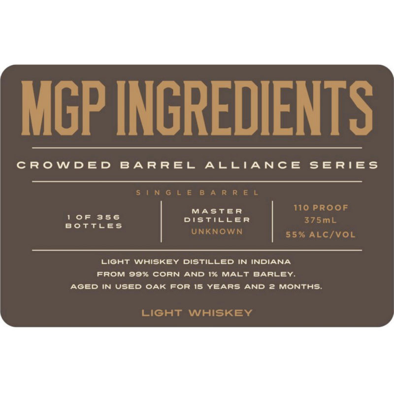 Buy Crowded Barrel MGP Ingredients Light Whiskey Online - Notable ...