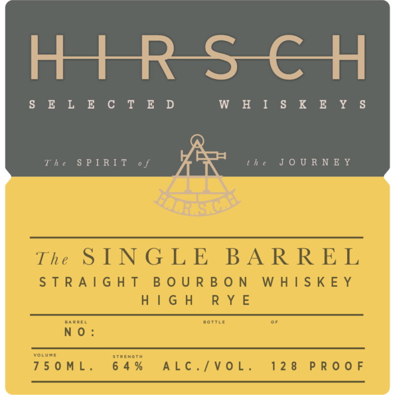Buy Hirsch The Single Barrel Bourbon High Rye Online - Notable Distinction