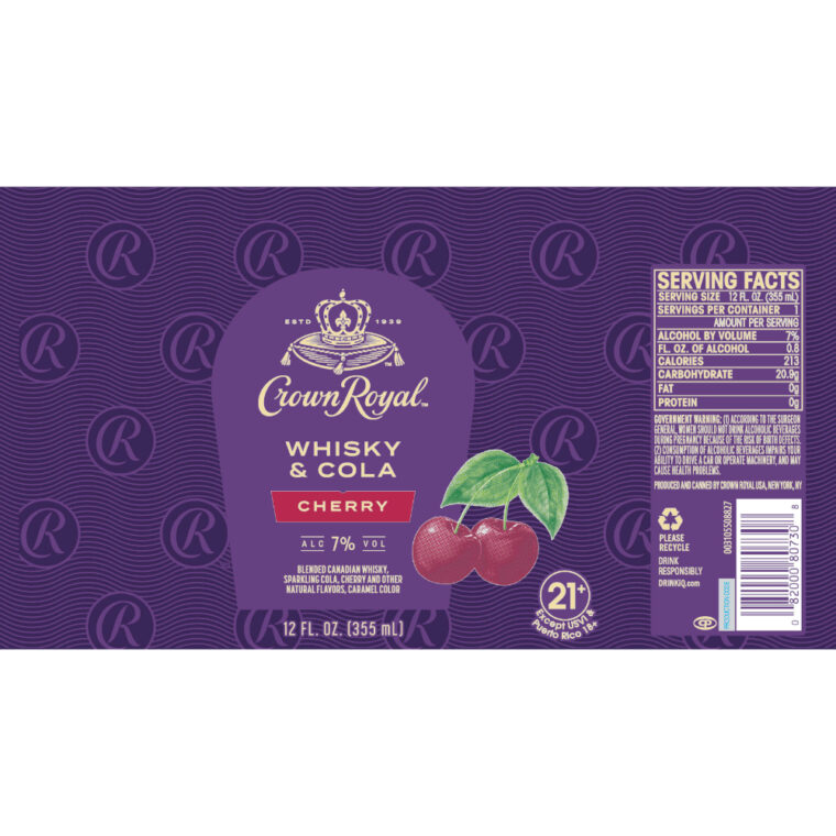 Buy Crown Royal Whisky & Cola Cherry Online - Notable Distinction