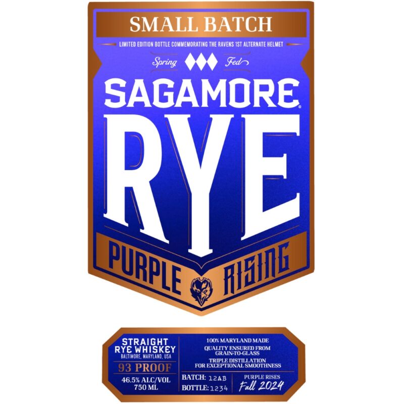 Buy Sagamore Rye Ravens Purple Rising 2024 Limited Edition Online ...